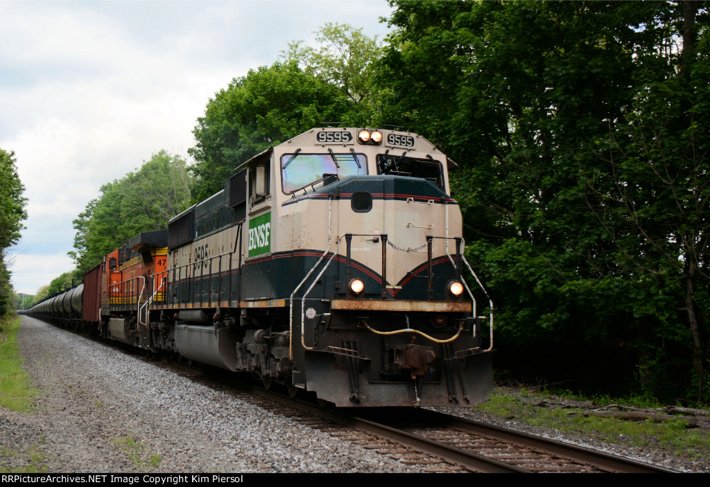 BNSF 9595 CSX Train K042 Crude Oil Loads